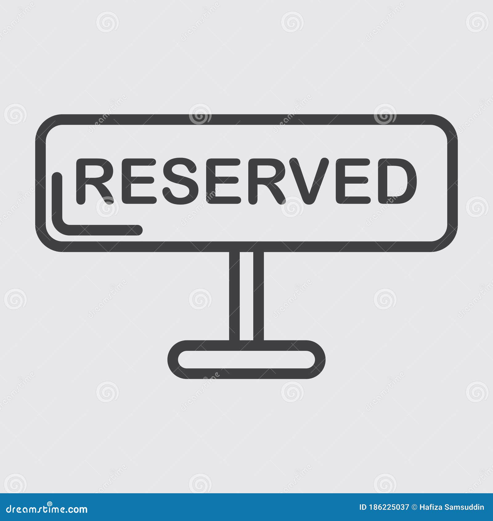 Reserved Sign. Vector Illustration Decorative Design Stock Vector ...