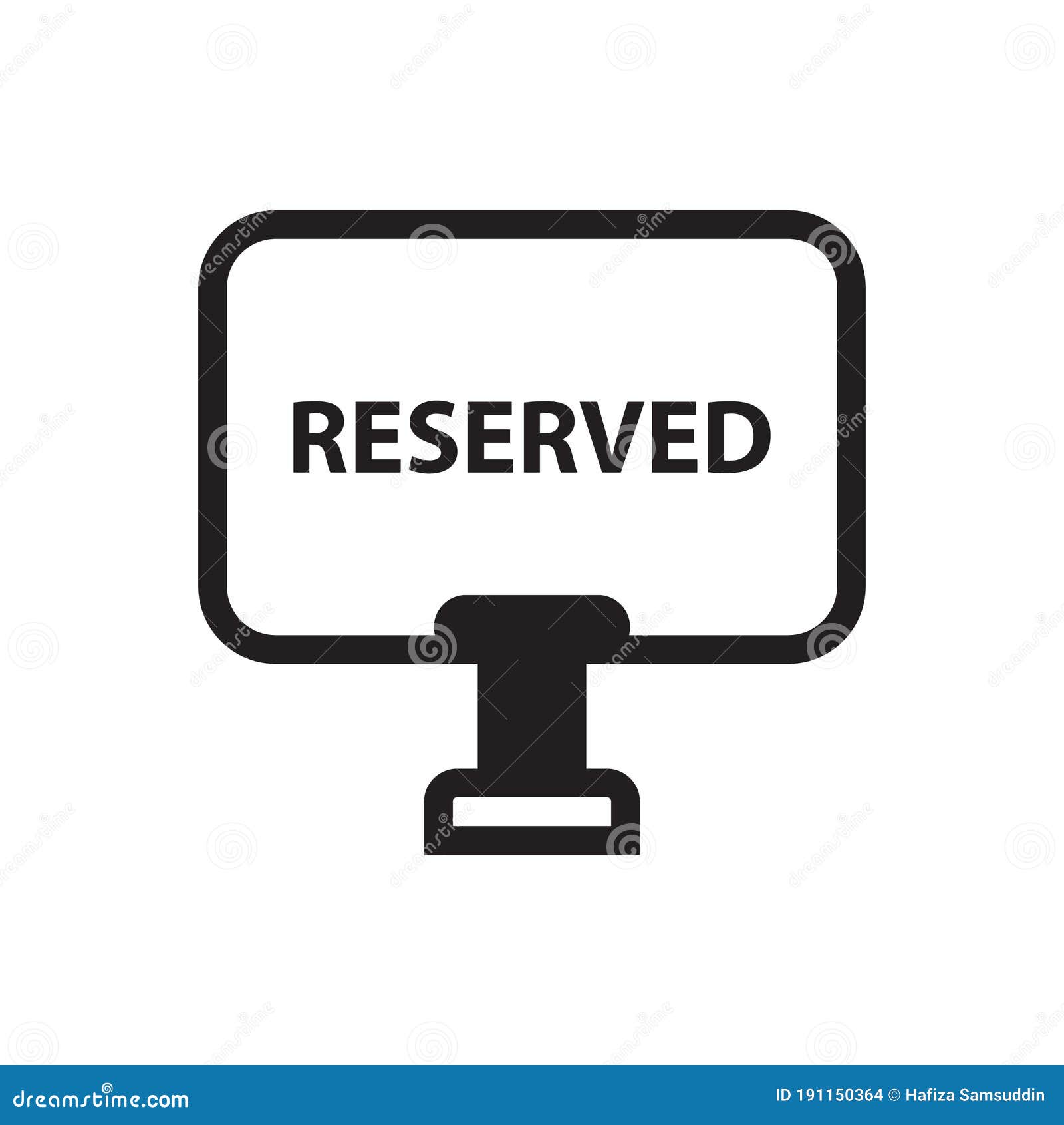 Reserved Sign. Vector Illustration Decorative Design Stock Vector ...