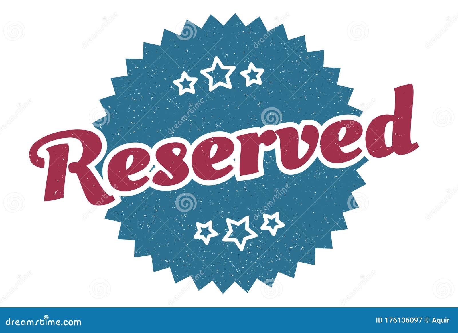 Reserved Sign. Reserved Vintage Retro Label Stock Vector - Illustration ...