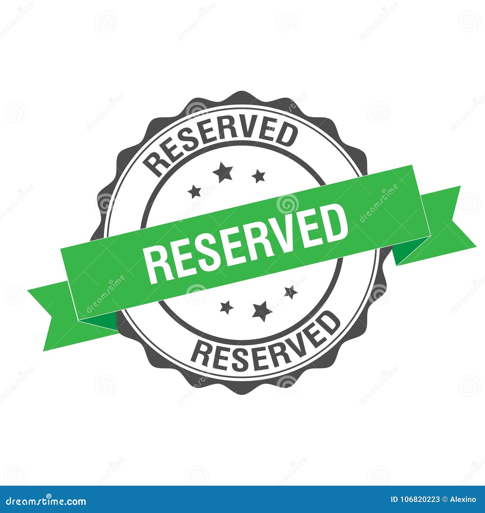Reserved Stamp Illustration Stock Vector - Illustration of sign, emblem ...