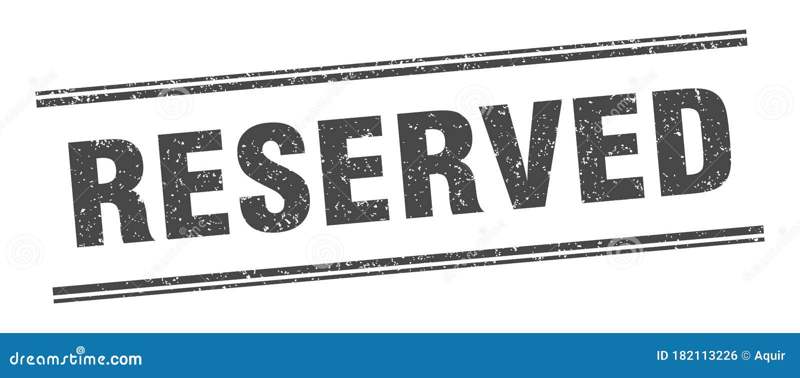 Reserved Stamp. Reserved Square Grunge Sign Stock Vector - Illustration ...