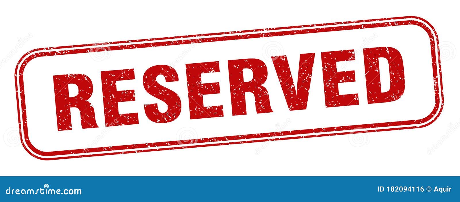 Reserved Stamp. Reserved Square Grunge Sign Stock Vector - Illustration ...