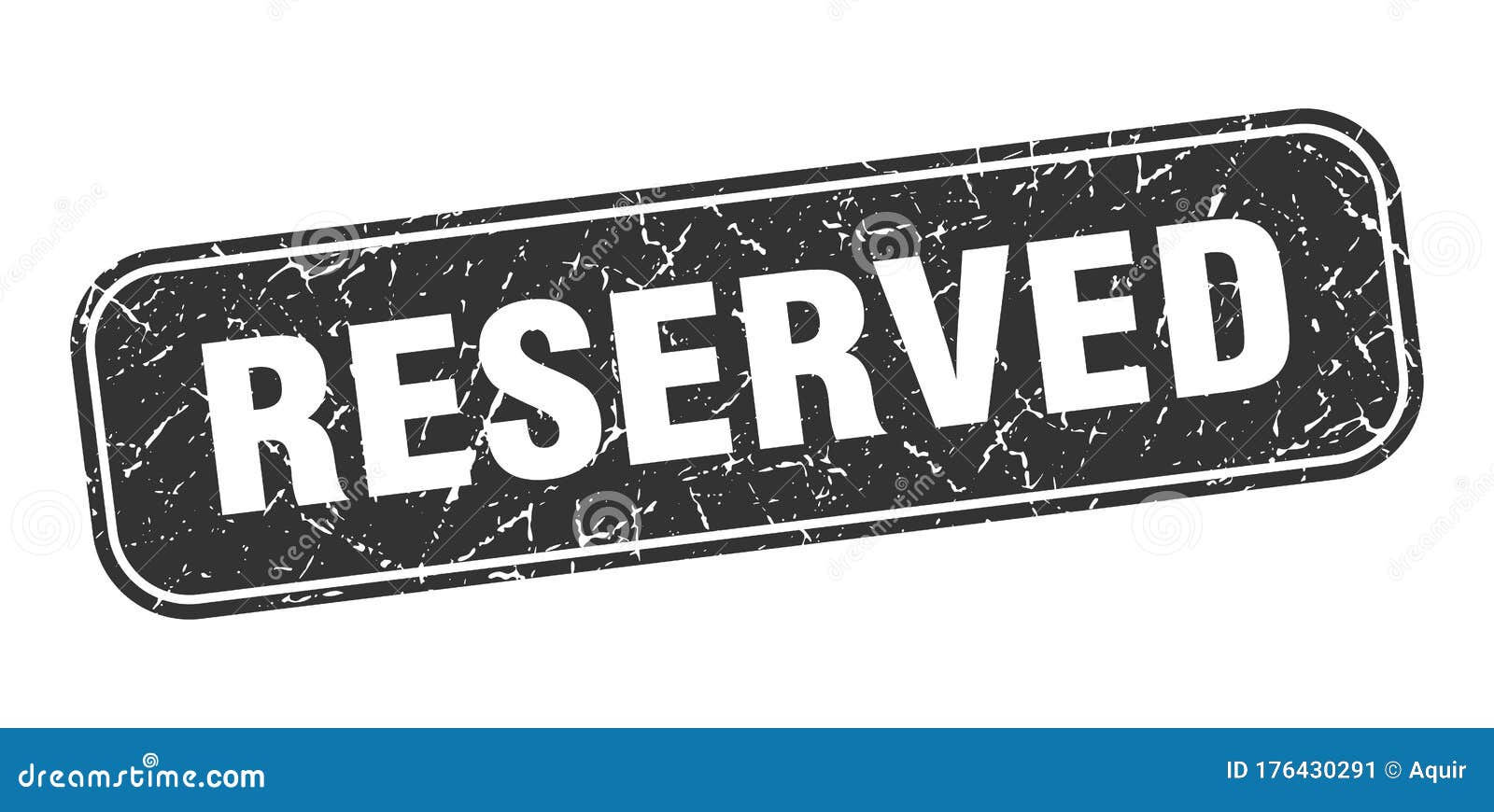 Reserved Stamp. Reserved Square Grungy Isolated Sign Stock Vector ...