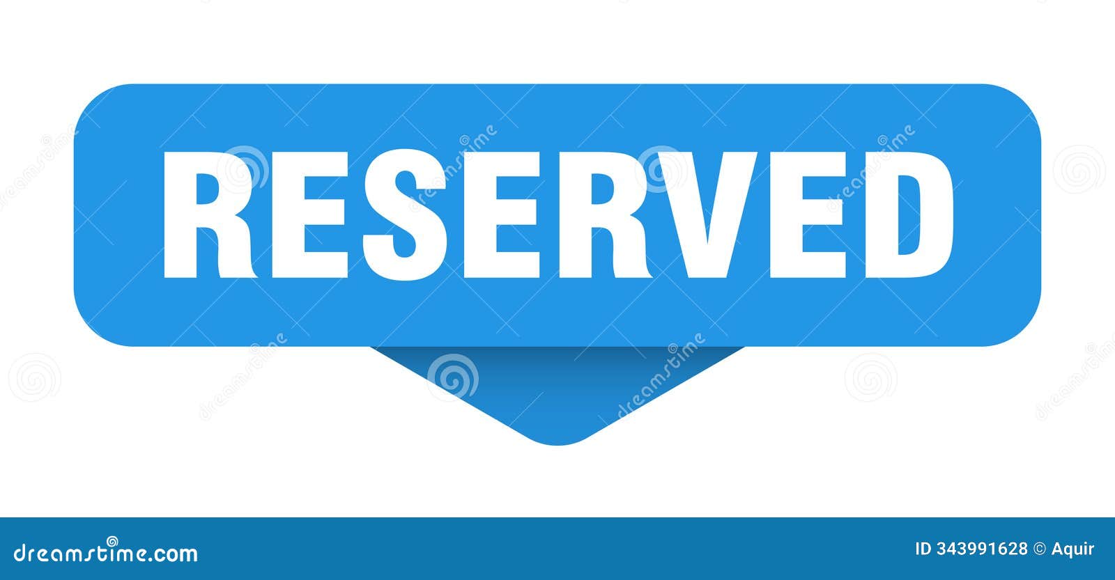 Reserved Sticker. Reserved Sign on Transparent Background Stock Vector ...