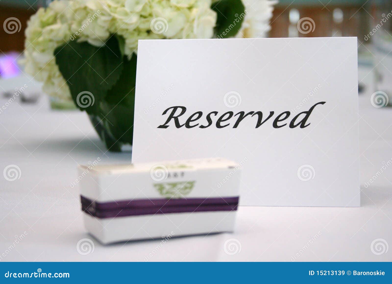 Reserved table card stock image. Image of reception, wedding - 15213139
