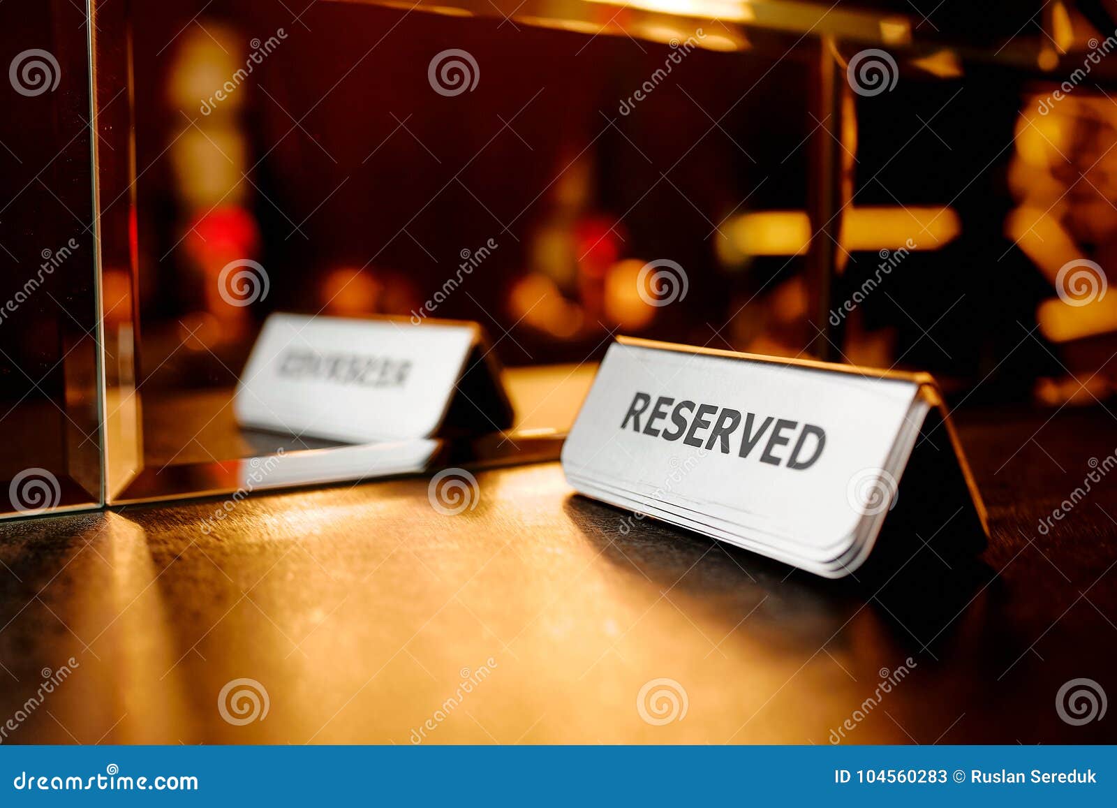 Lighting Reserved Sign Restaurant Table Stock Photos - Free & Royalty ...