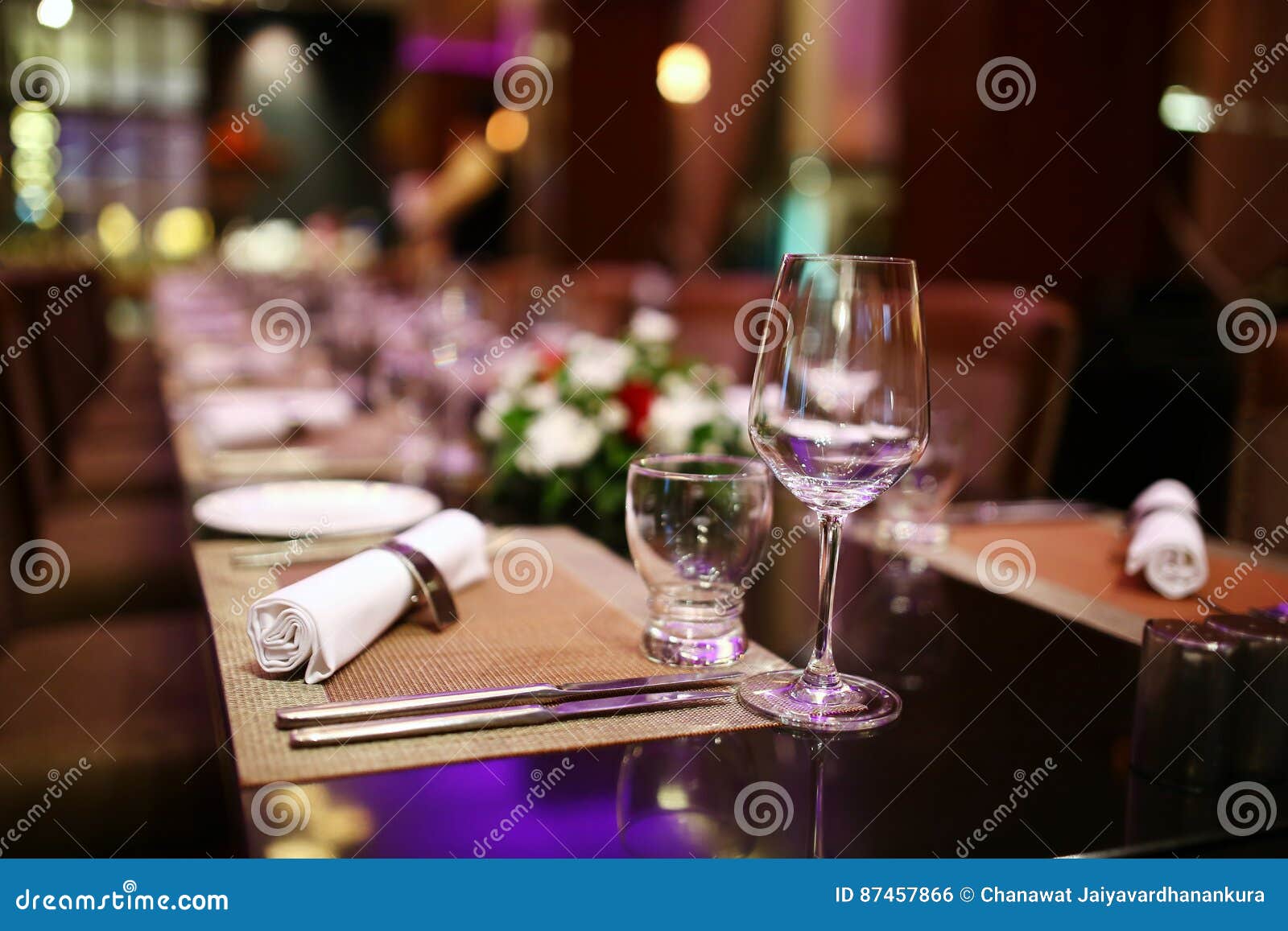 Reserved Table in Restaurant Stock Photo - Image of fine, fancy: 87457866
