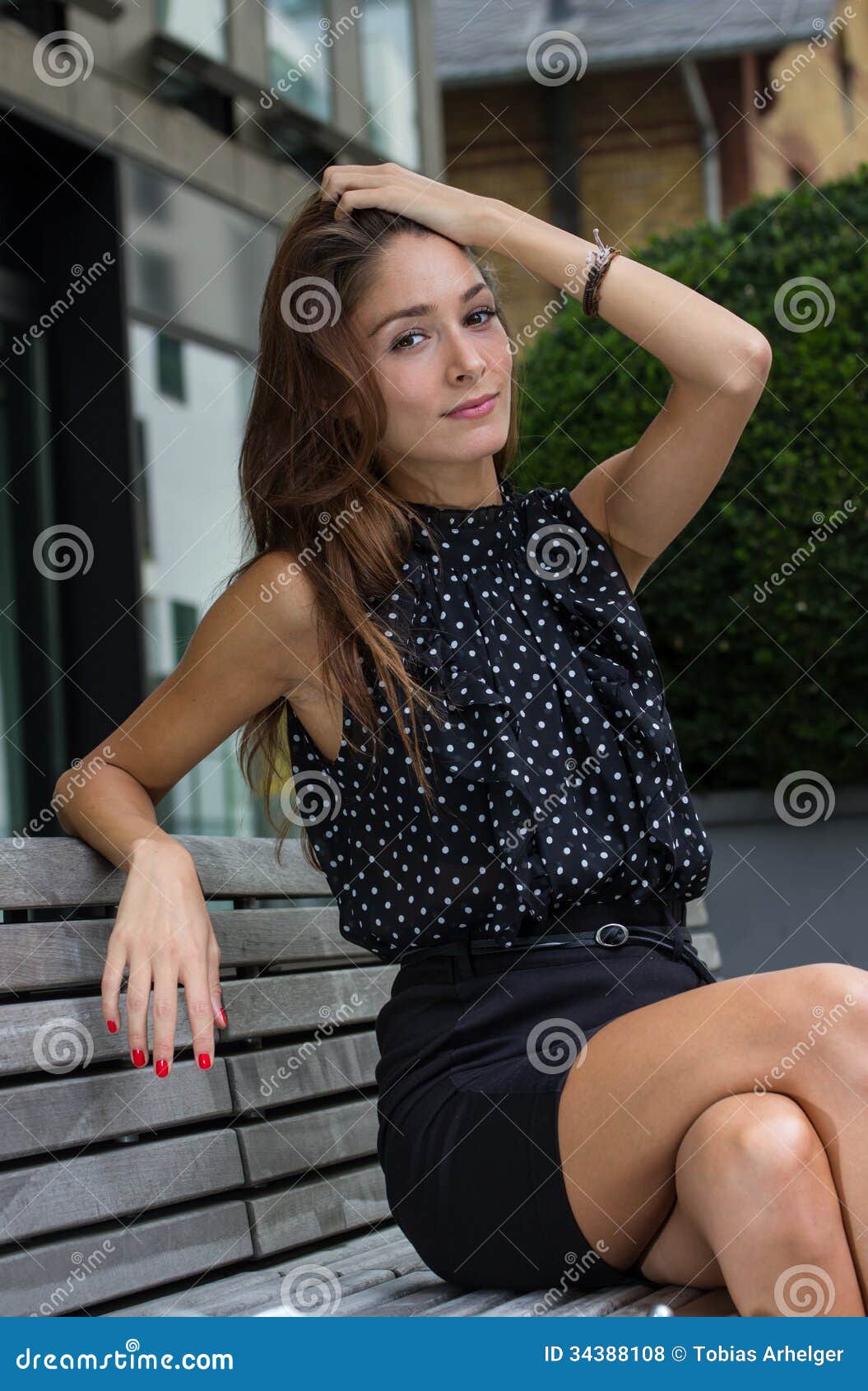 Reserved young woman stock photo. Image of elegance, head - 34388108