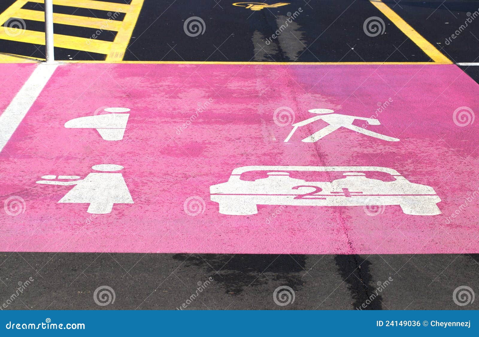 Reserverad parkering arkivfoto. Bild av linjer, bestämt - 24149036