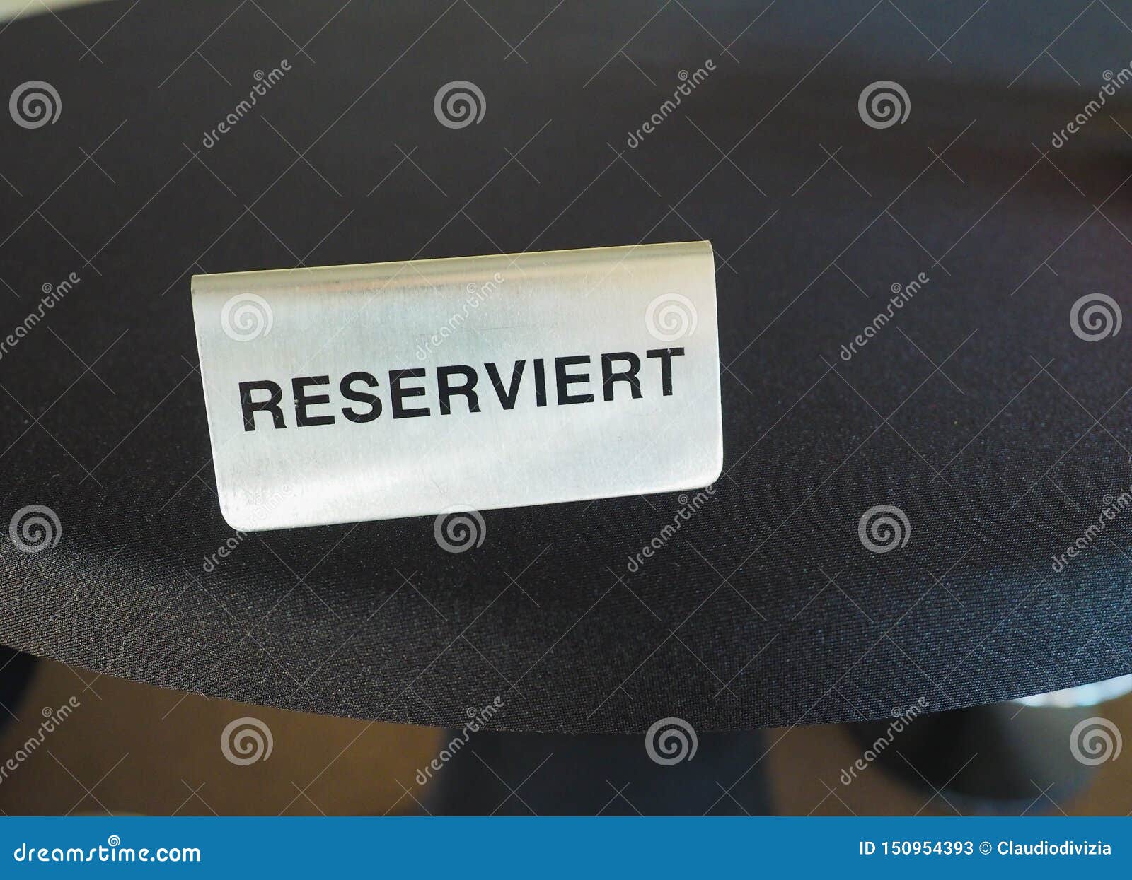 Reserviert (reserved) Table Sign Stock Image - Image of table, europe ...