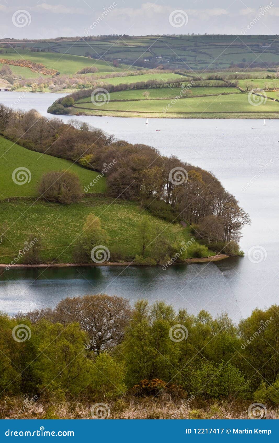 Reservoir in Exmoor stock image. Image of exmoor, scenic - 12217417
