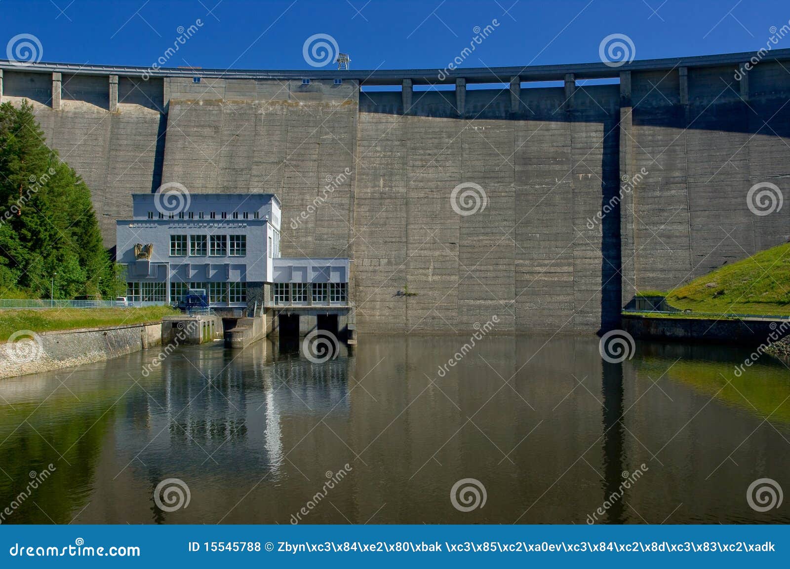The Reservoir and Hydraulic Power Plant Stock Photo - Image of ...