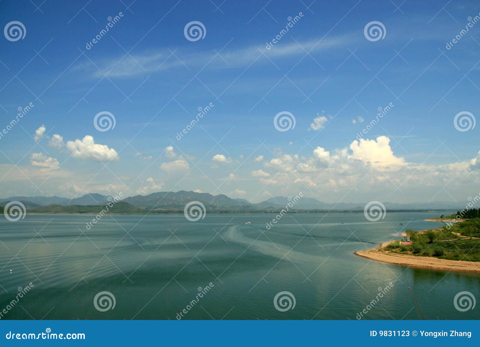 Reservoir scenery stock image. Image of beautiful, outdoor - 9831123