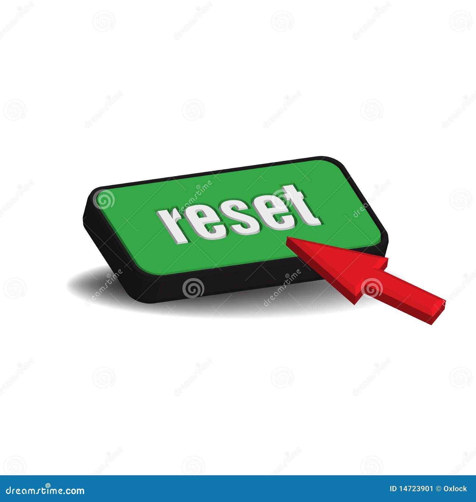 Reset button stock vector. Illustration of abstract, isolated - 14723901