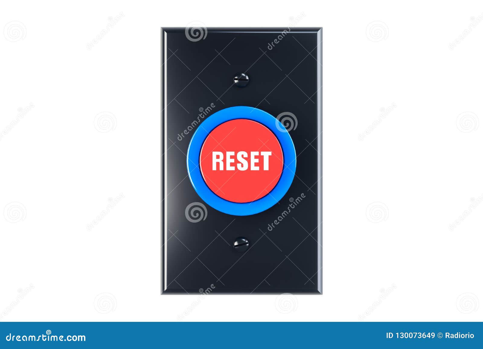 Reset button stock illustration. Illustration of restart - 130073649