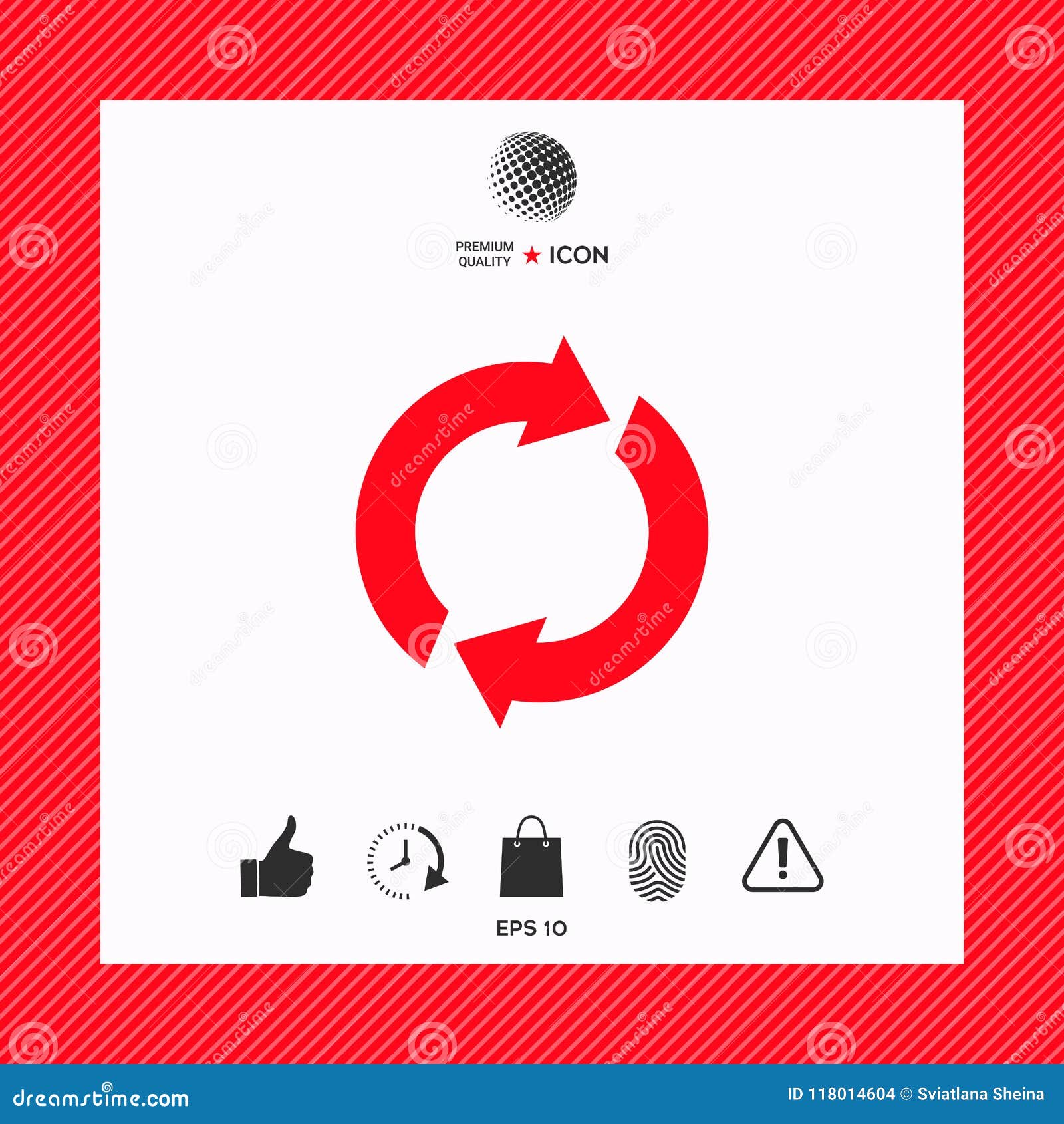 Reset Button, Reload Arrows Stock Vector - Illustration of background ...