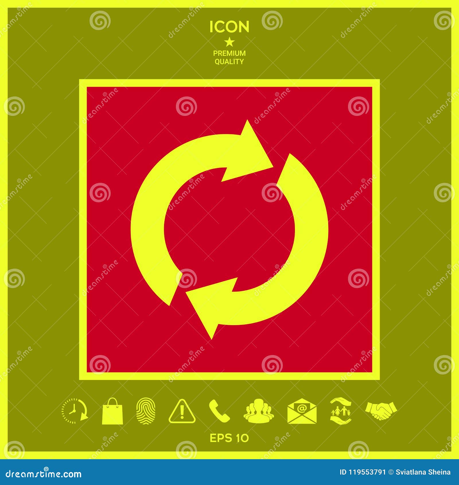 Reset Button, Reload Arrows Stock Vector - Illustration of circular ...