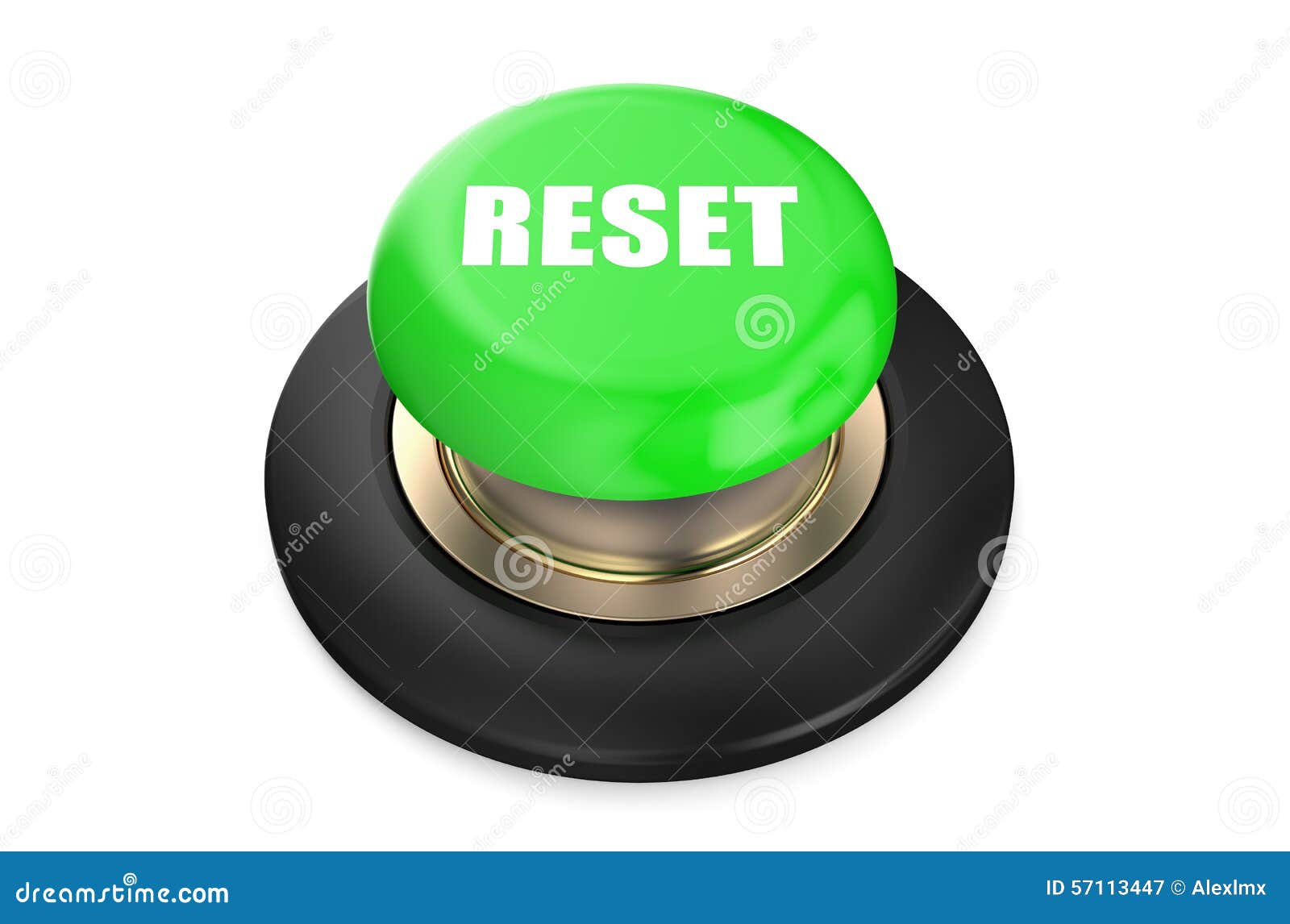 Reset Green Button Stock Illustration Illustration Of Redo 57113447