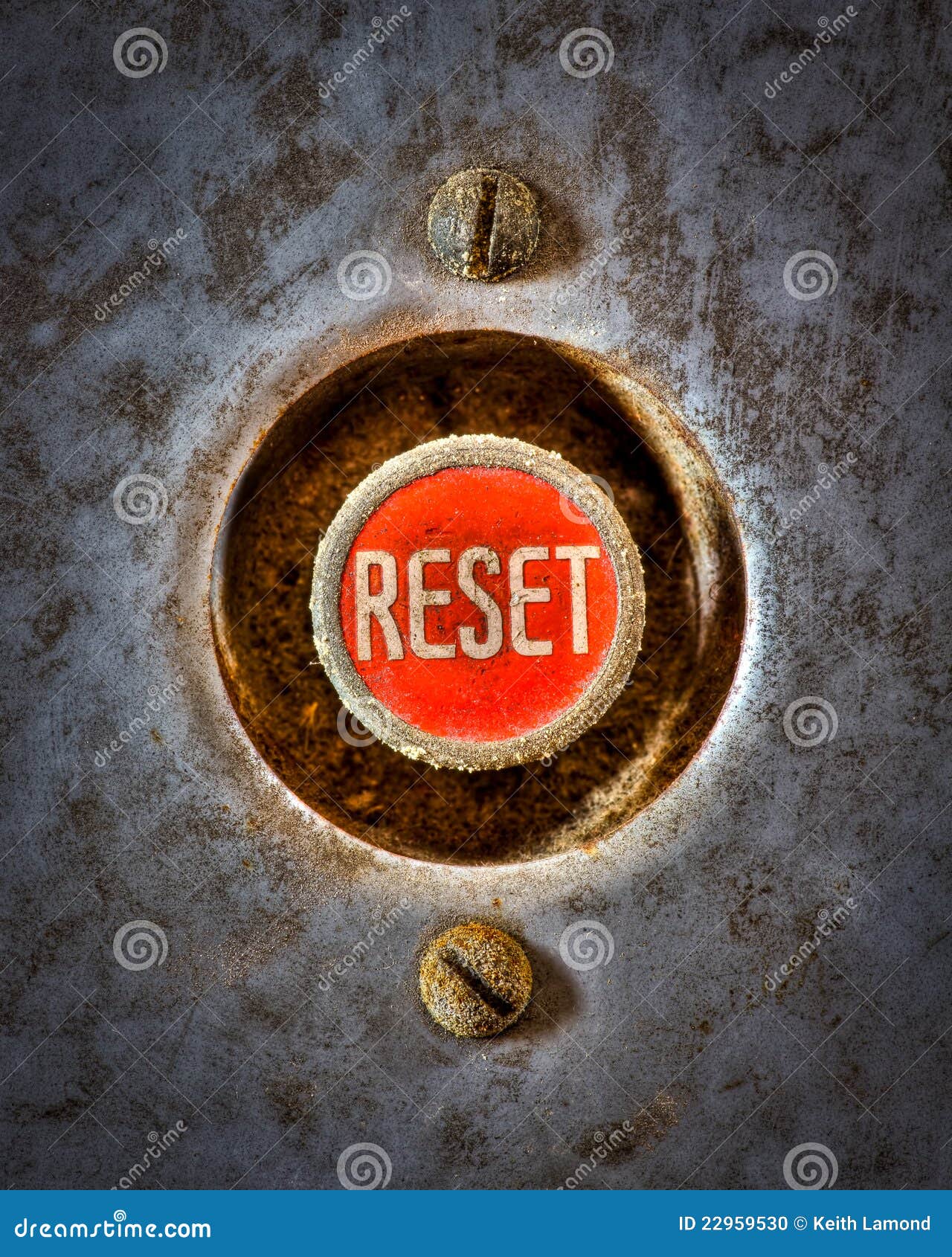 Reset the Grunge stock photo. Image of macro, single - 22959530