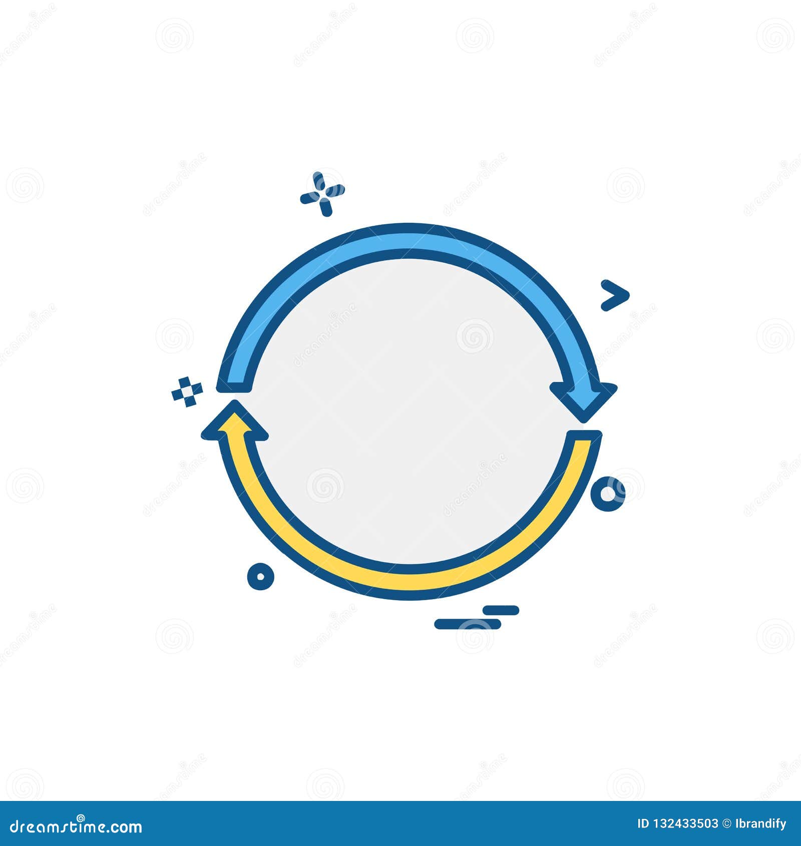 Reset icon design vector stock vector. Illustration of arrow - 132433503
