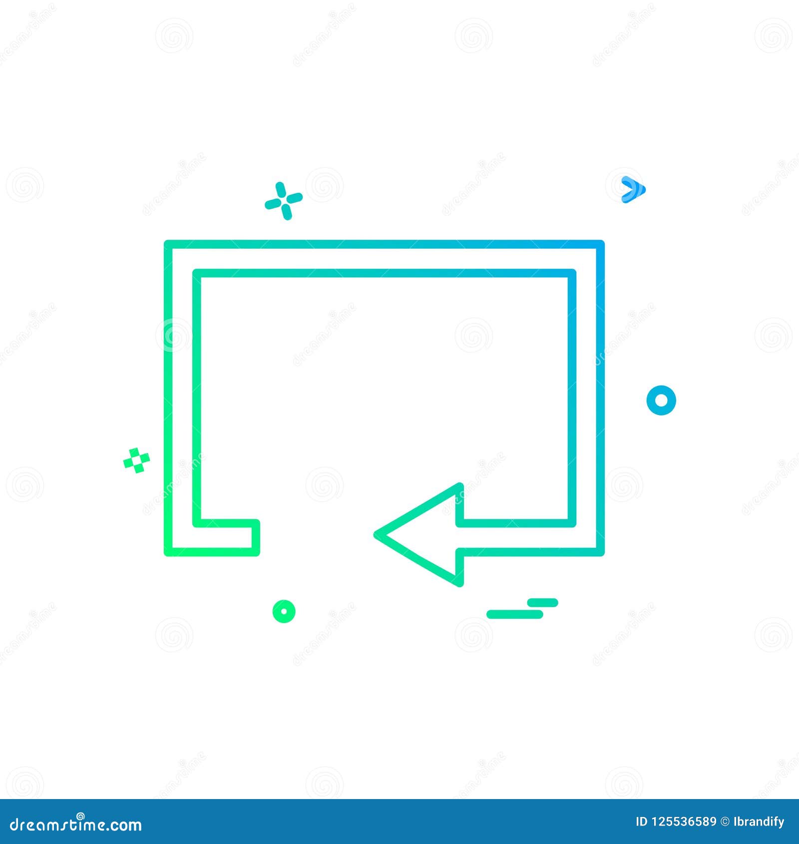 Reset icon design vector stock vector. Illustration of element - 125536589