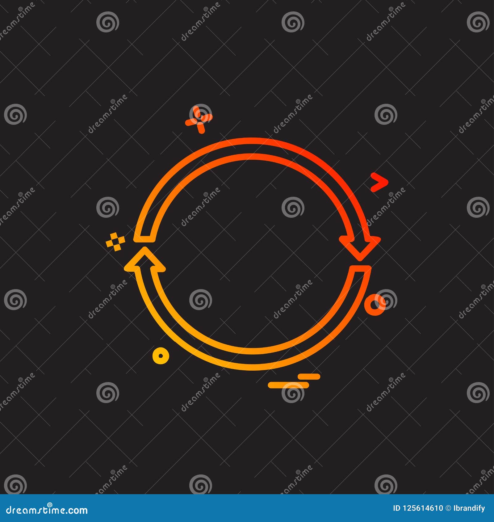 Reset icon design vector stock vector. Illustration of designator ...
