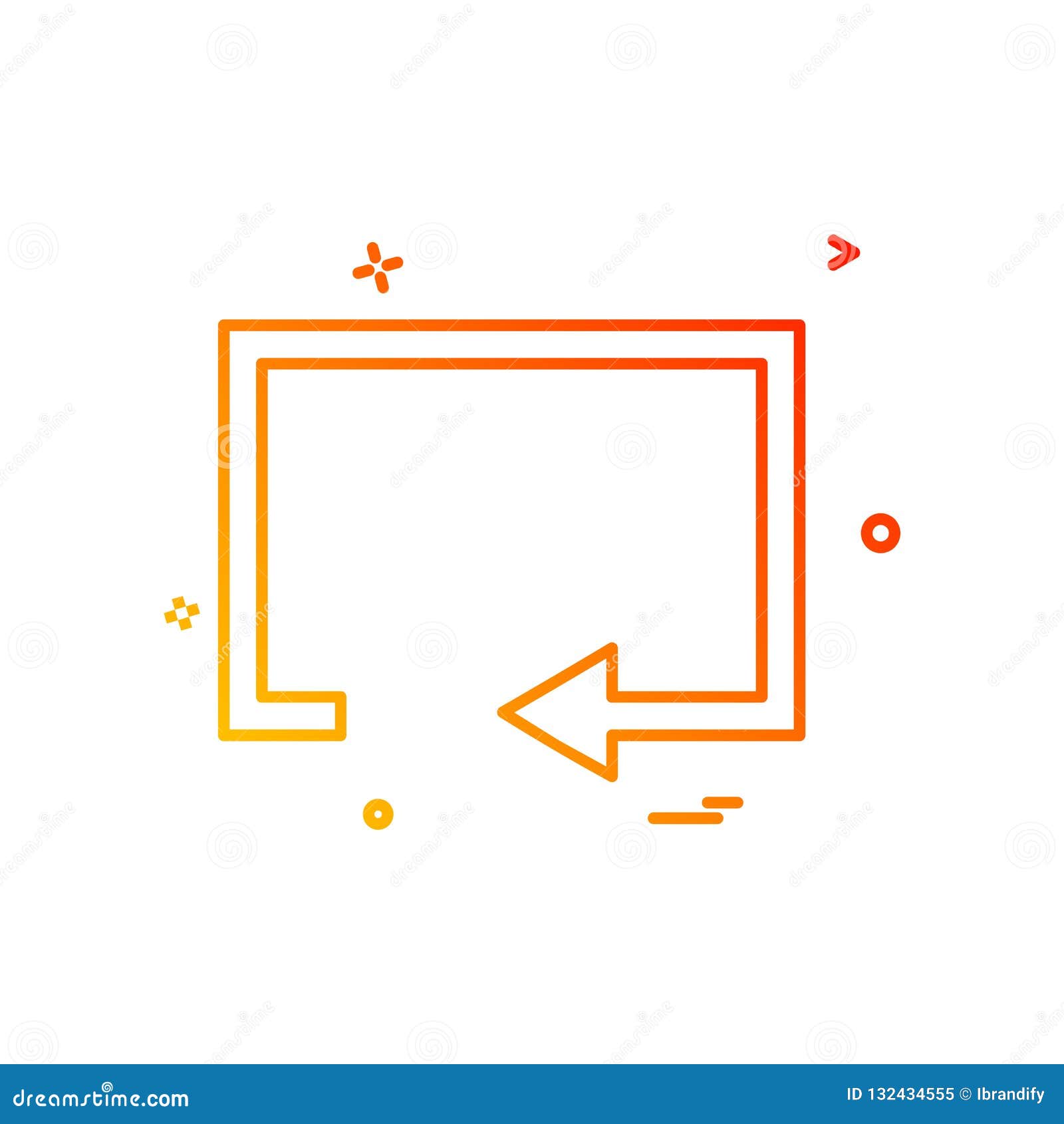 Reset icon design vector stock vector. Illustration of sync - 132434555