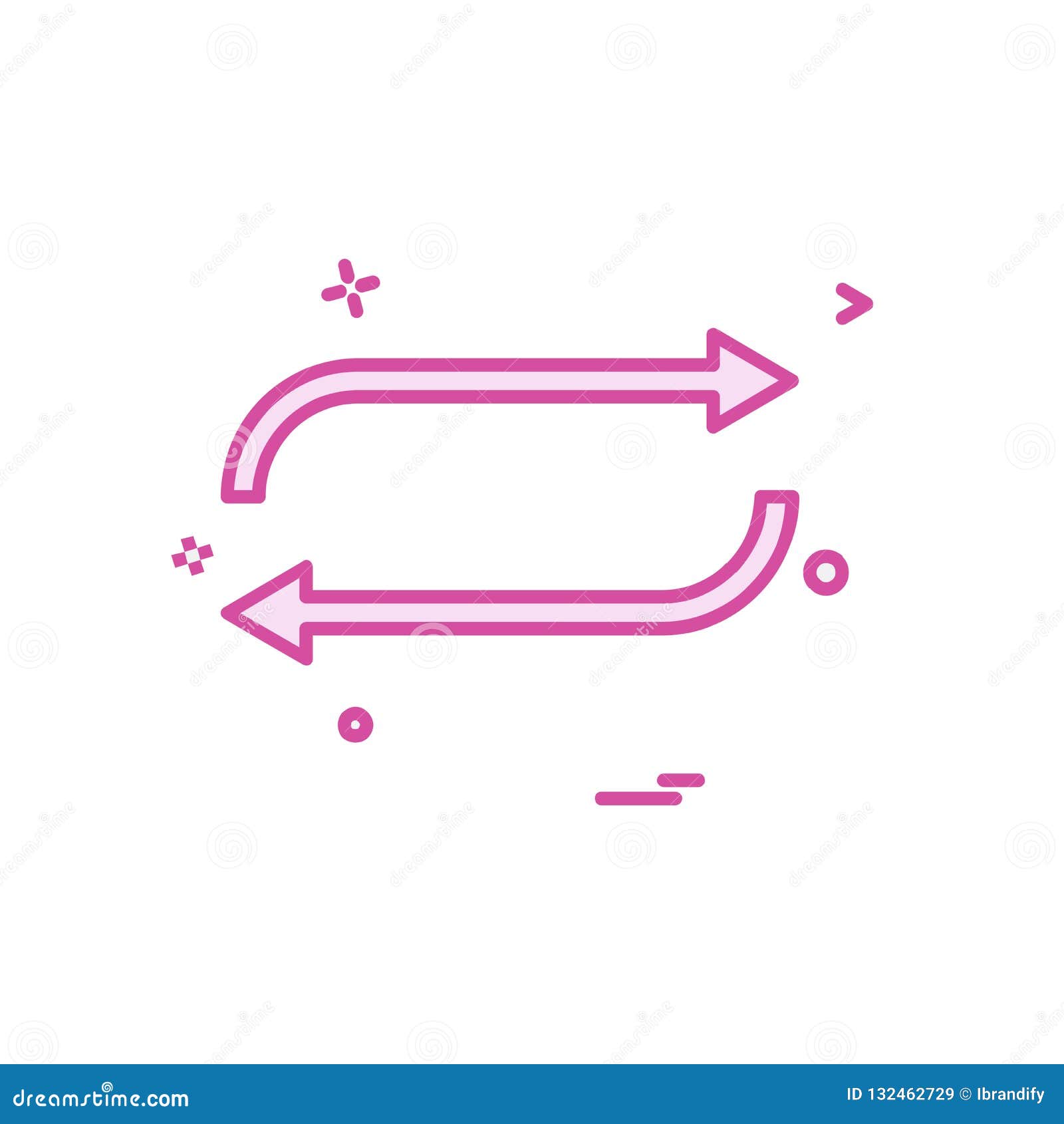 Reset icon design vector stock vector. Illustration of flat - 132462729