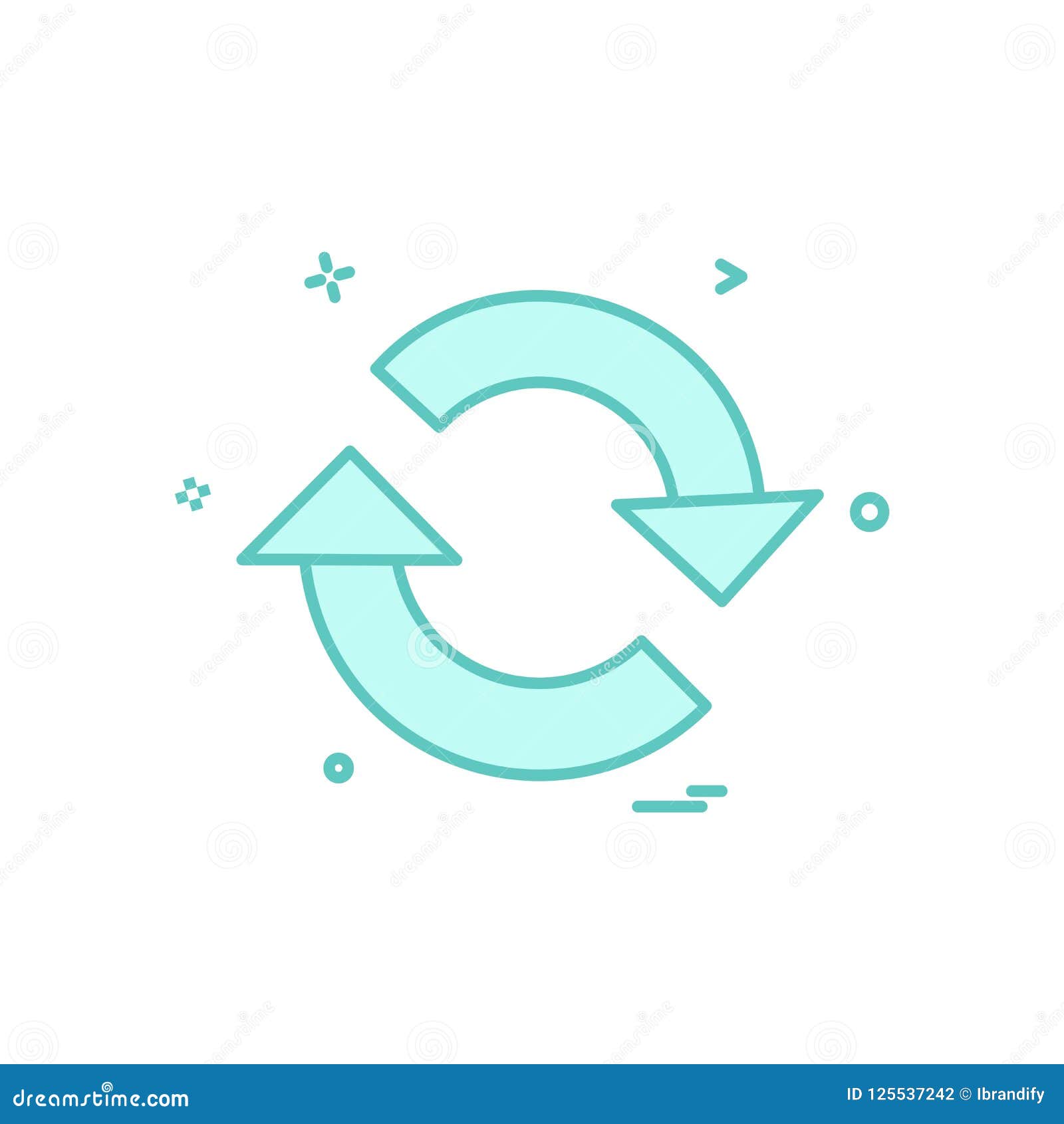 Reset icon design vector stock vector. Illustration of directional ...