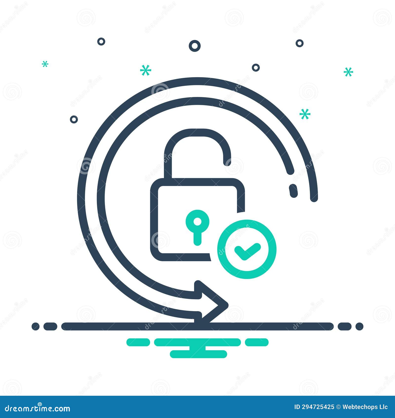 Mix Icon for Reset, Rotation and Loading Stock Illustration ...