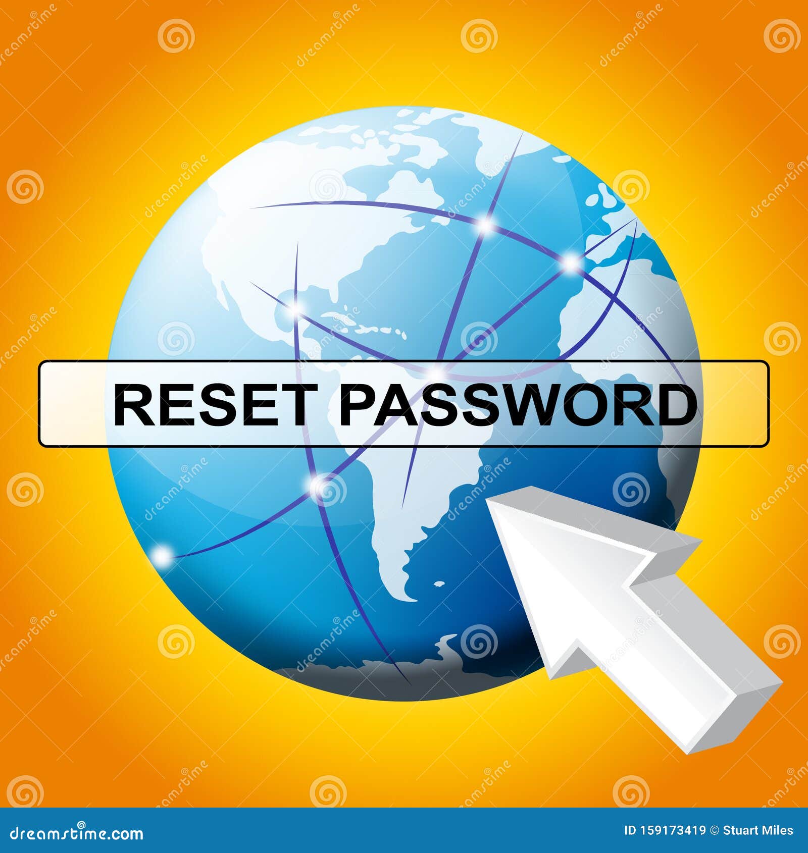 Reset Password Landing Page. Various Business Characters With Big Key ...
