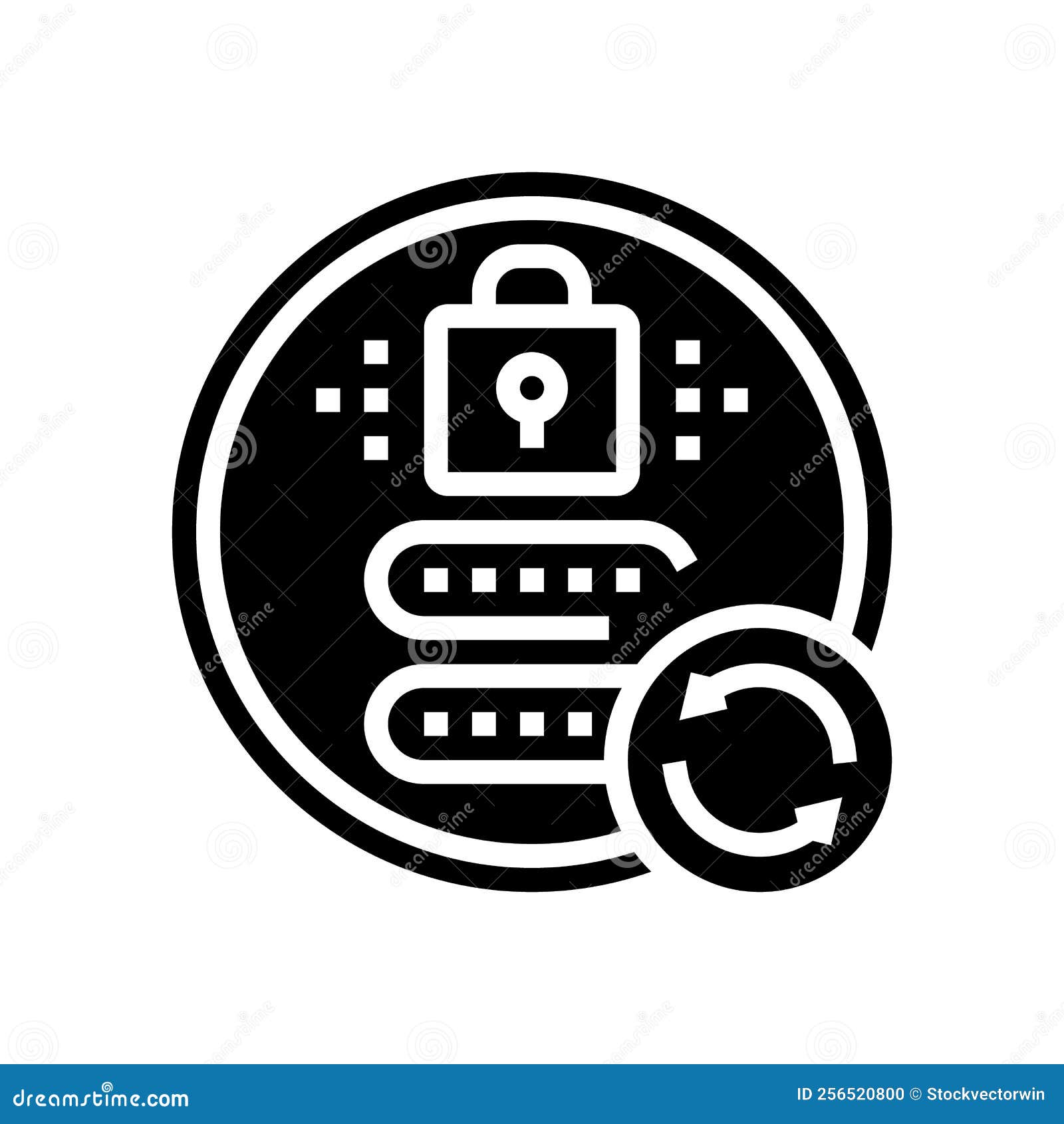 Reset Password Glyph Icon Vector Illustration Stock Vector ...