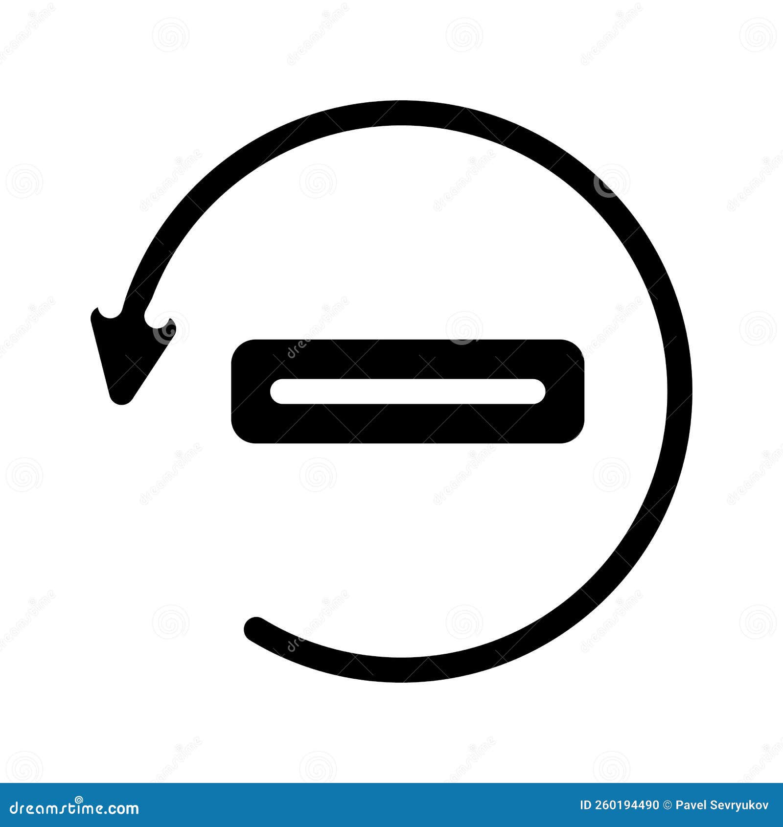 Reset Password Glyph Icon Vector Illustration Stock Illustration ...