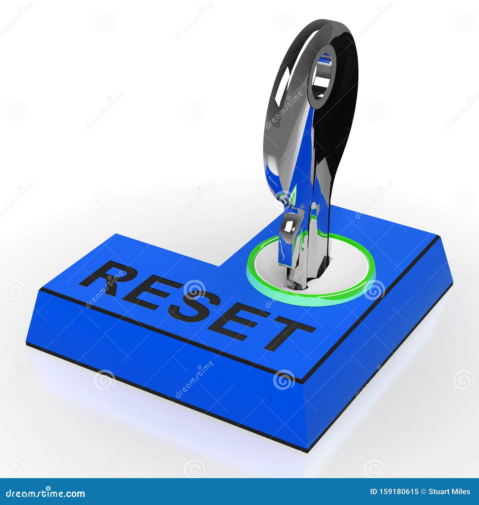 Reset Password Switch To Redo Security of PC - 3d Illustration Stock ...