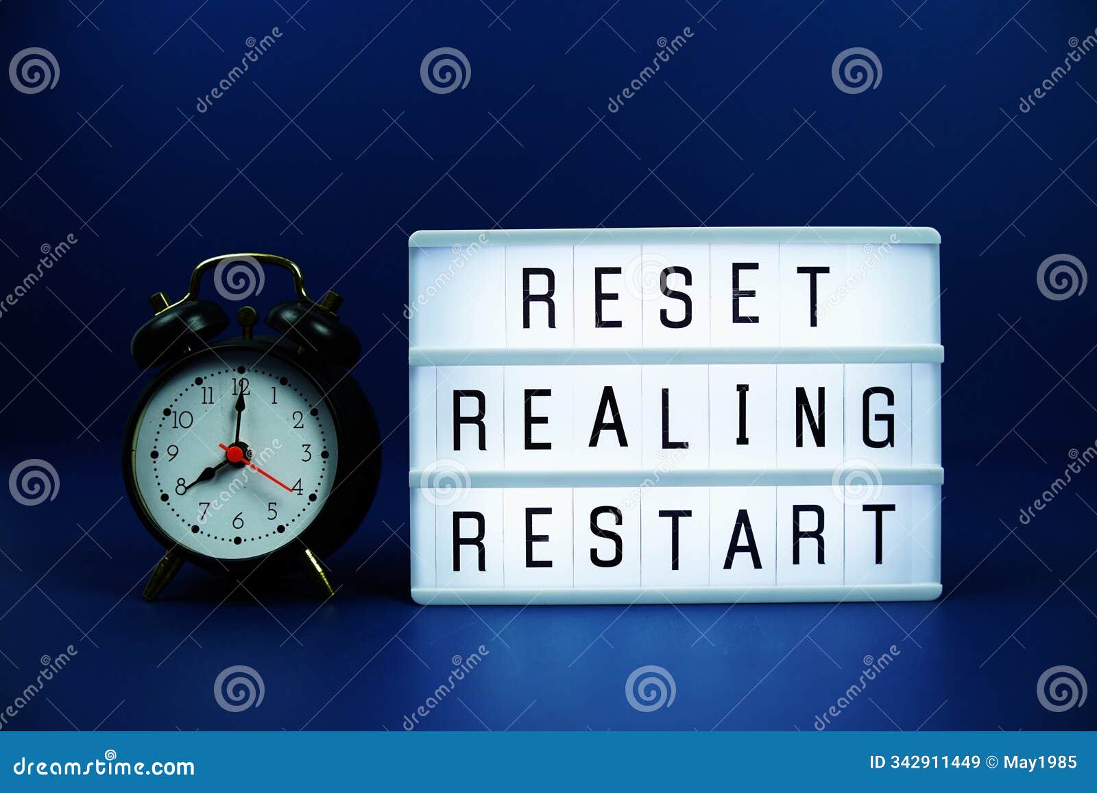 Reset Realing Restart Letterboard Text on LED Lightbox and Alarm Clock ...