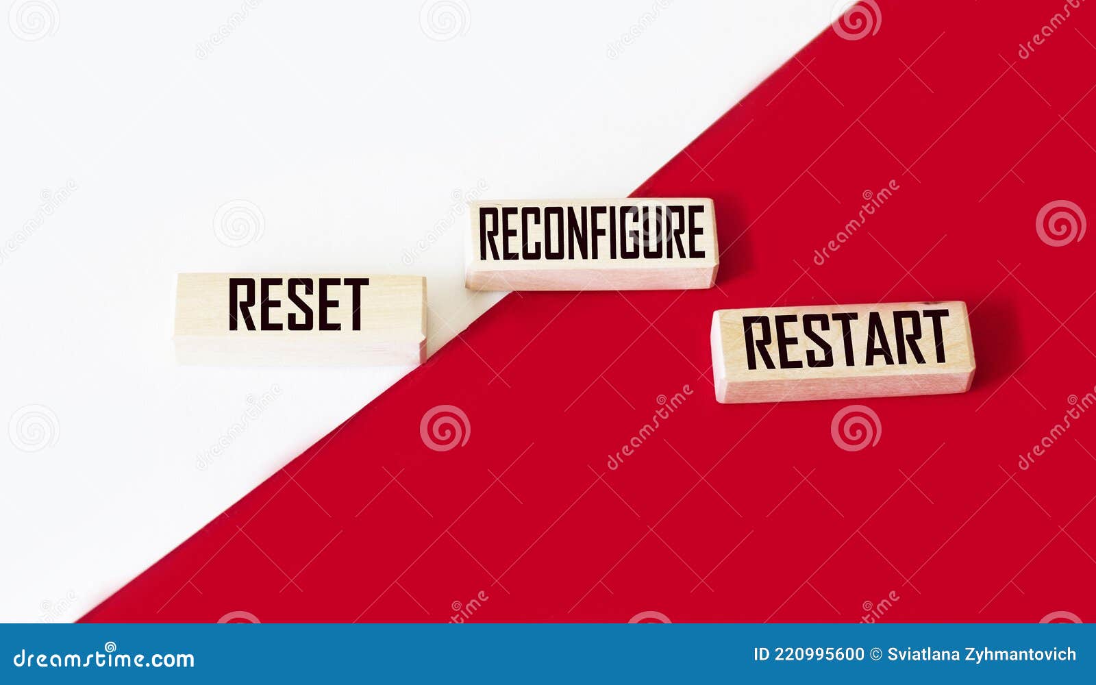 Reset. Reconfigure stock photo. Image of workspace, abstract - 220995600