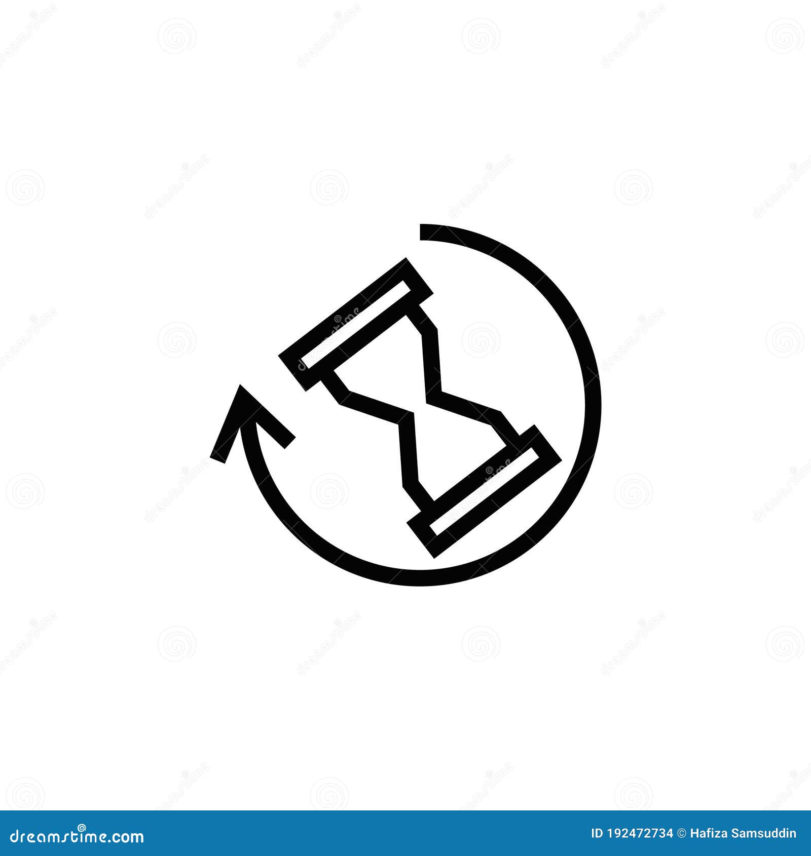 Reset Time Concept. Vector Illustration Decorative Design Stock Vector ...