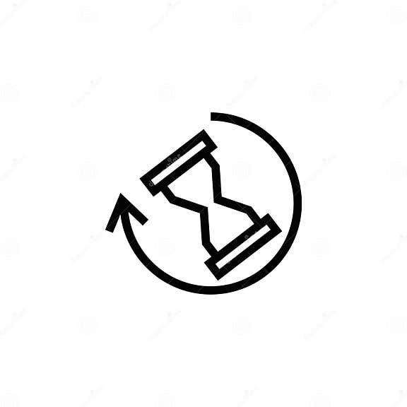 Reset Time Concept. Vector Illustration Decorative Design Stock Vector ...