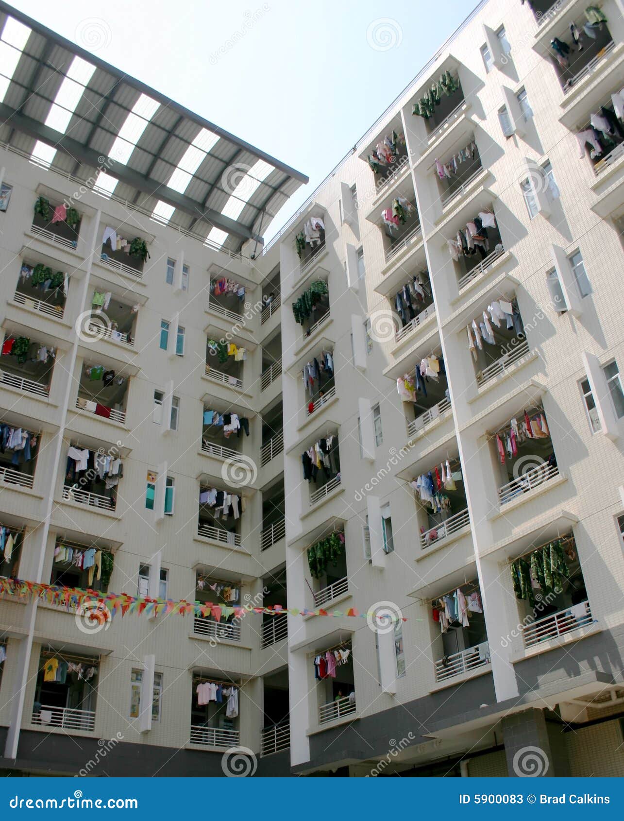 Residence in China stock image. Image of hanging, dorm - 5900083