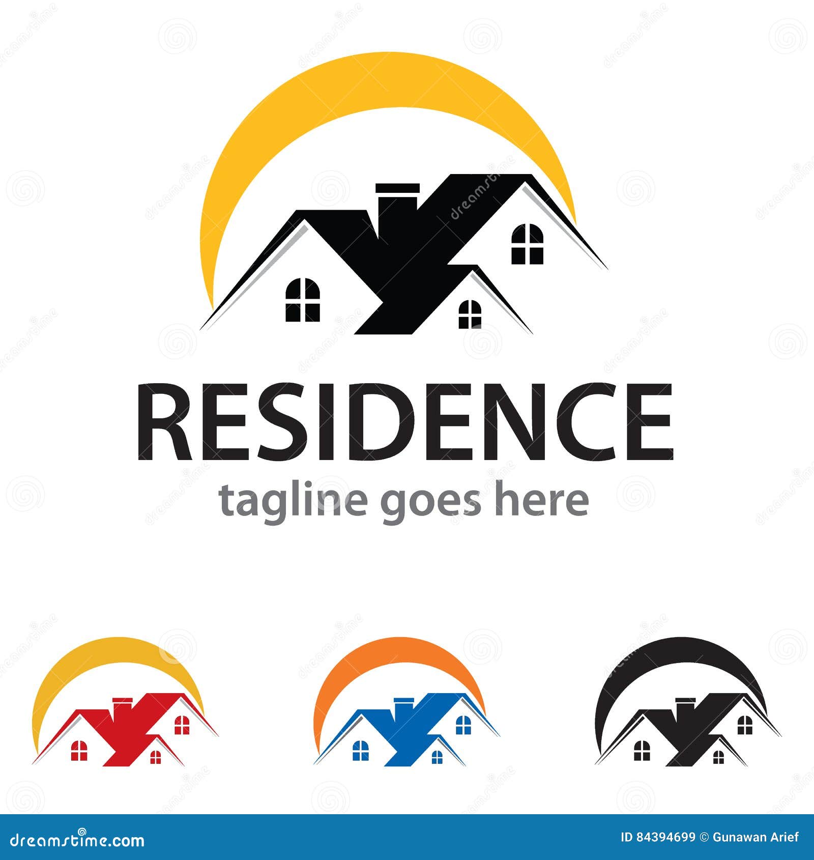 Residence Logo Template Design Vector Stock Vector - Illustration of ...