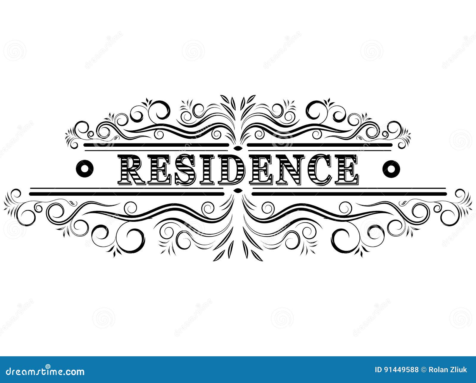 The residence logo stock vector. Illustration of apartment - 91449588