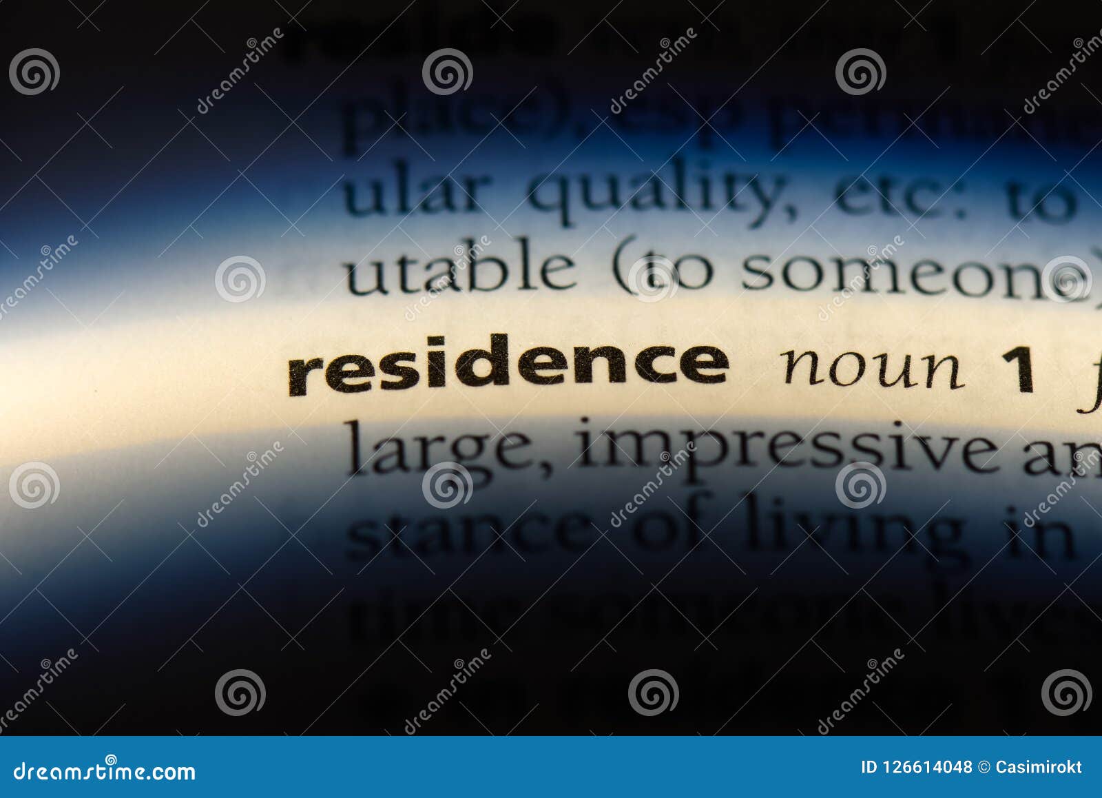 Residence stock photo. Image of book, dictionary, residence - 126614048
