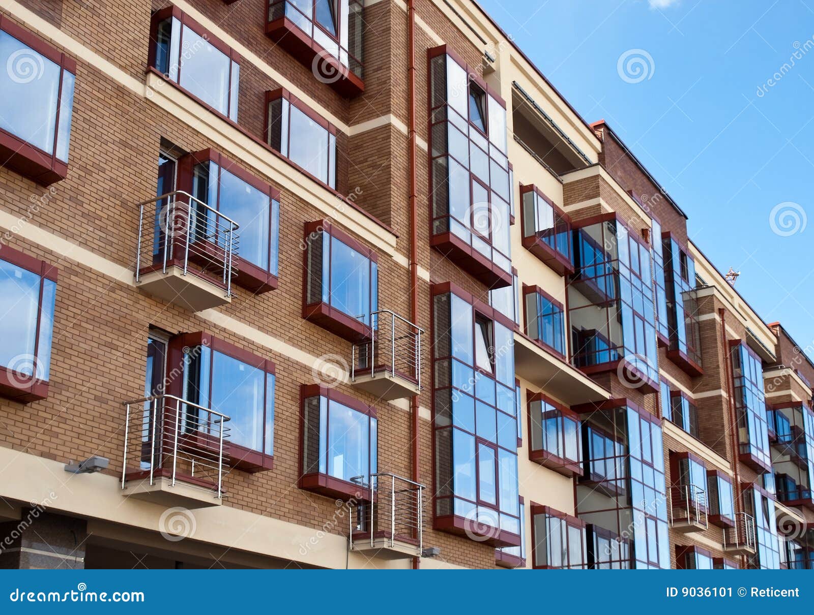 Residental building stock image. Image of modern, immovable - 9036101