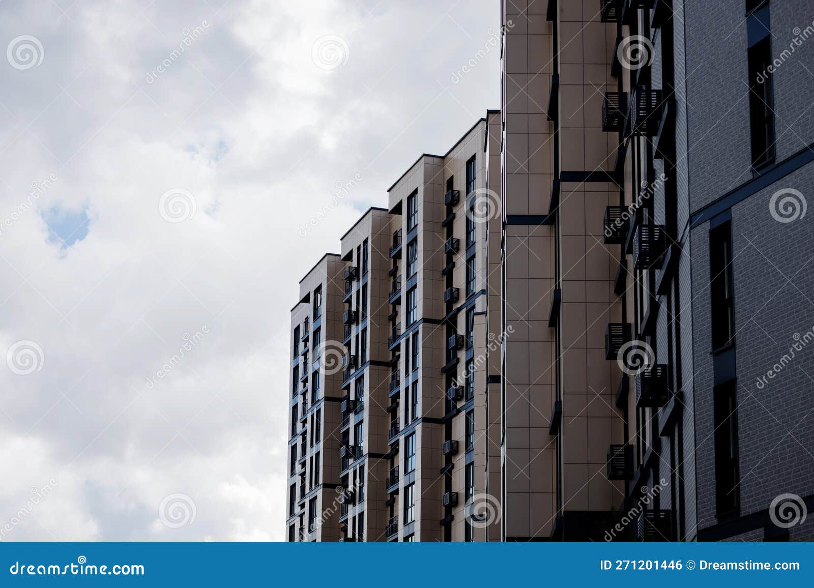 Residental Modern Building stock photo. Image of block - 271201446