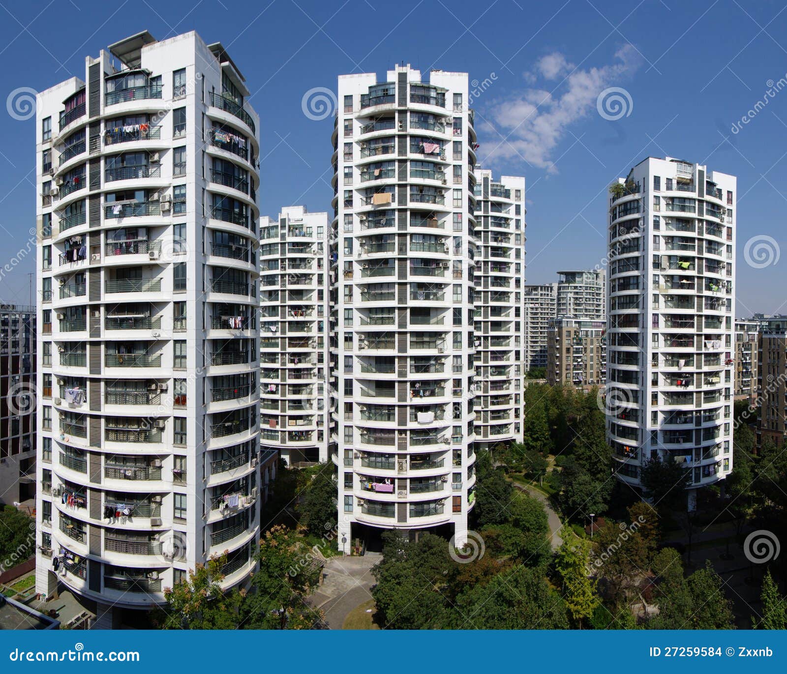 Residential area stock photo. Image of trees, residential - 27259584