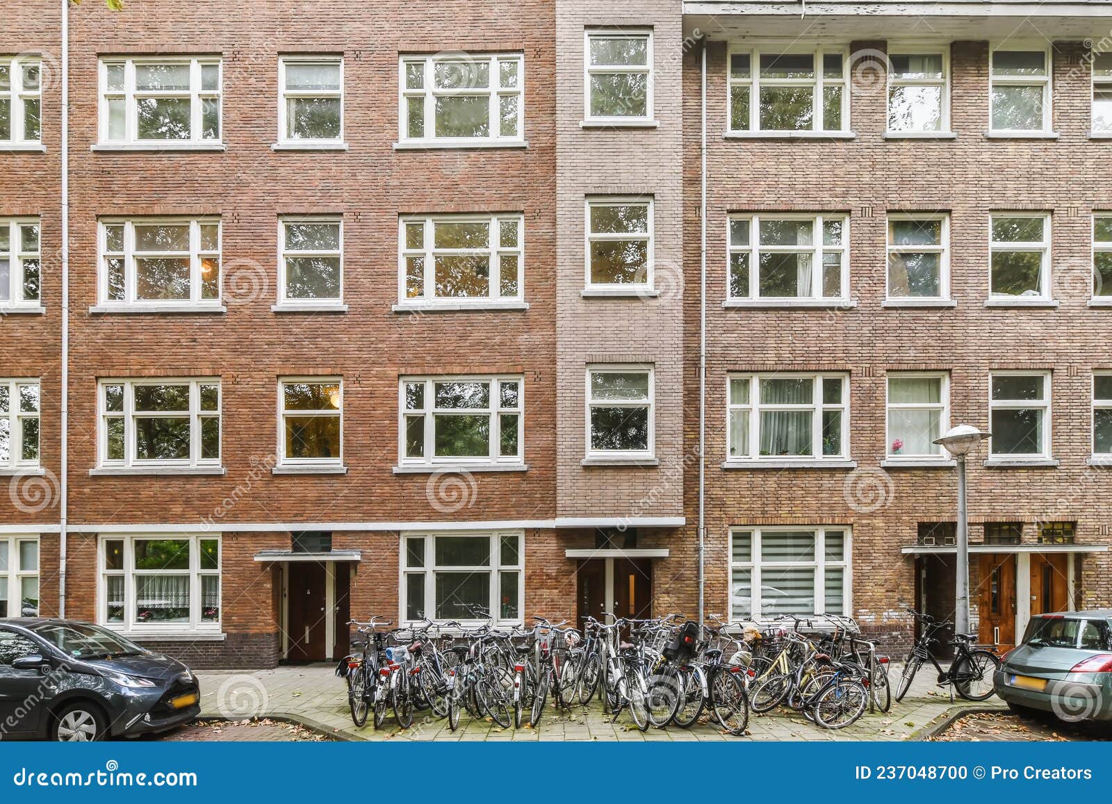 Residential Area with Buildings Stock Photo - Image of modern, outside ...