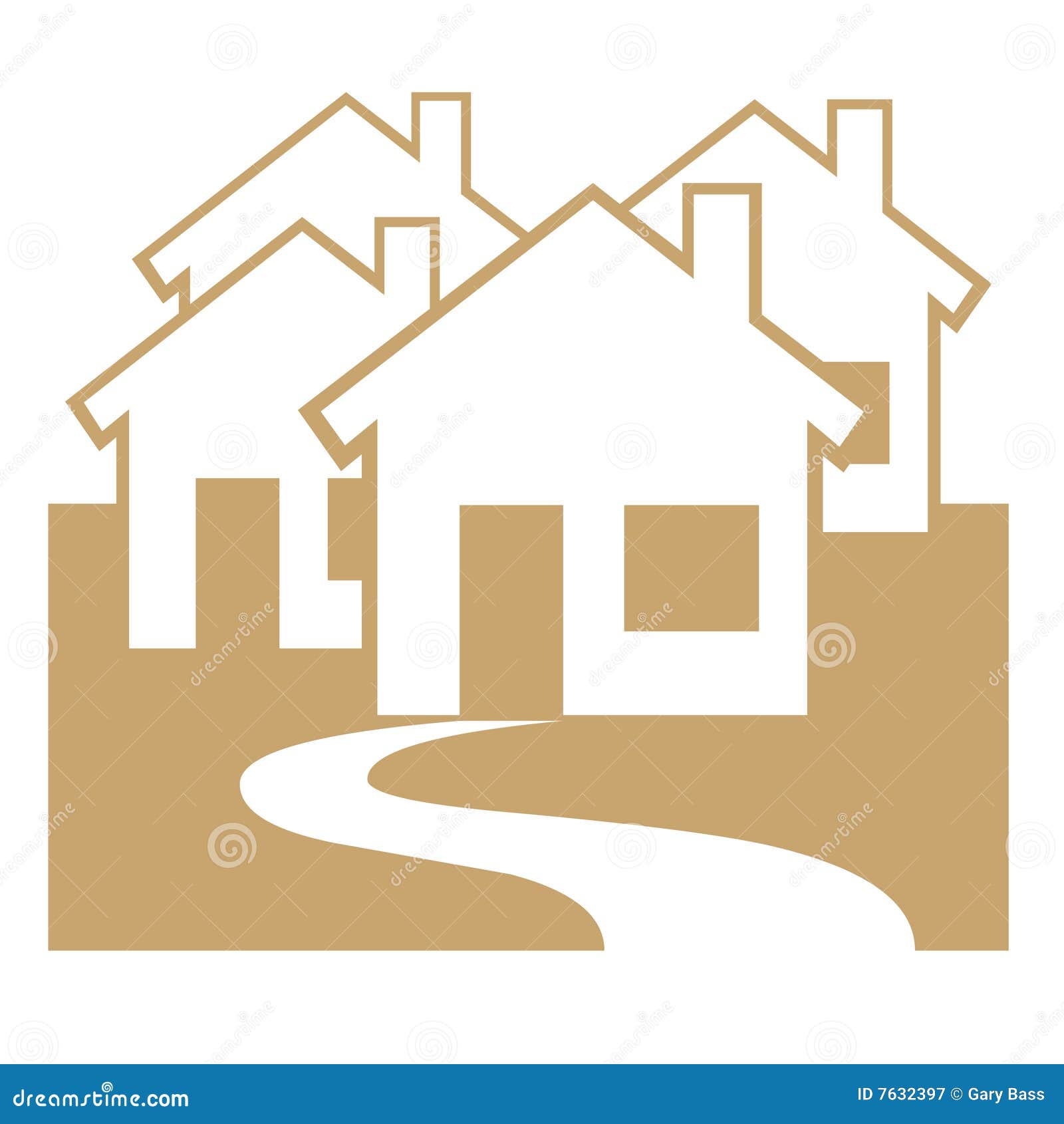 Residential area symbol stock illustration. Illustration of residential ...