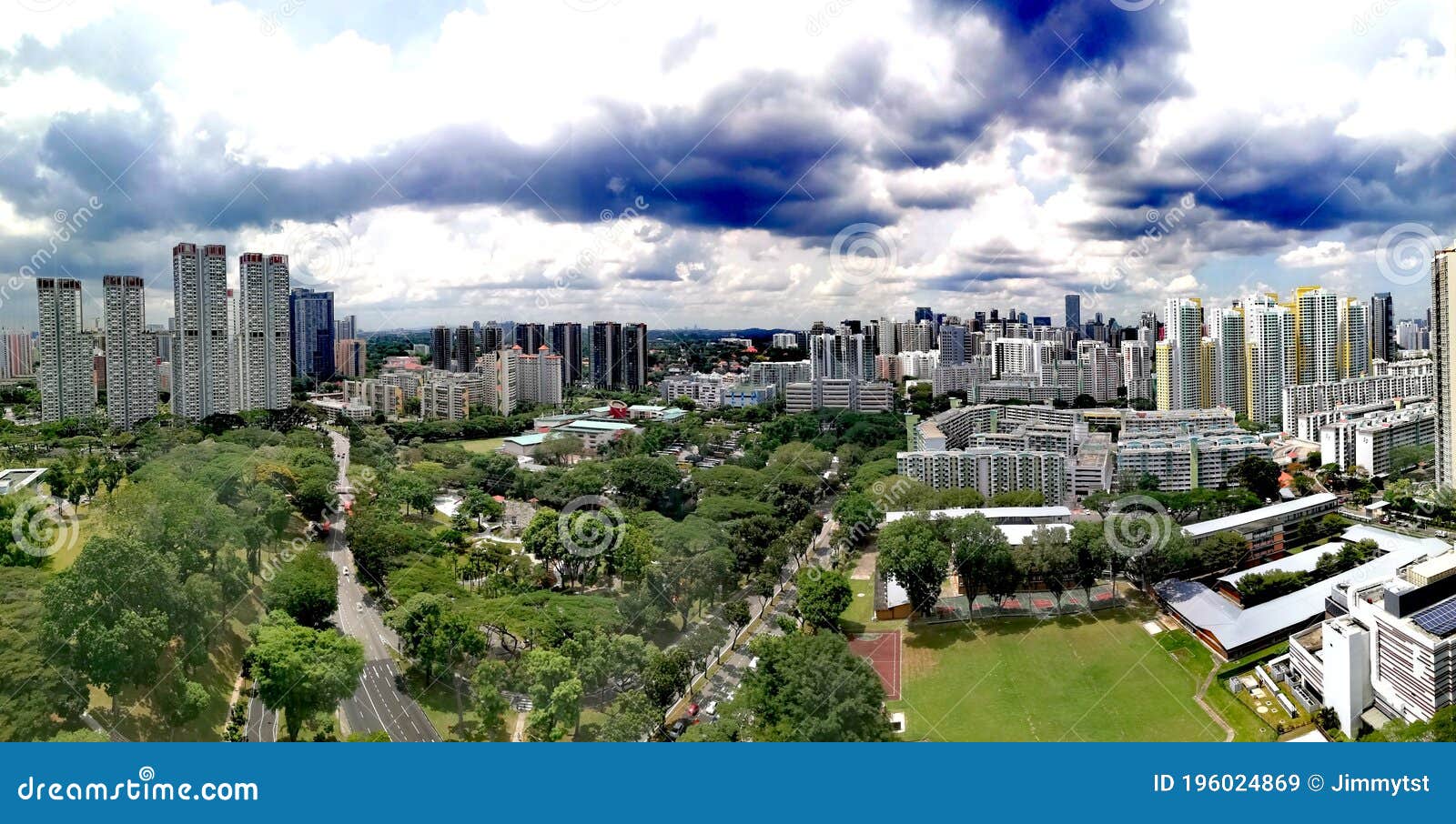 Residential Areas in Singapore Stock Image - Image of skyline ...