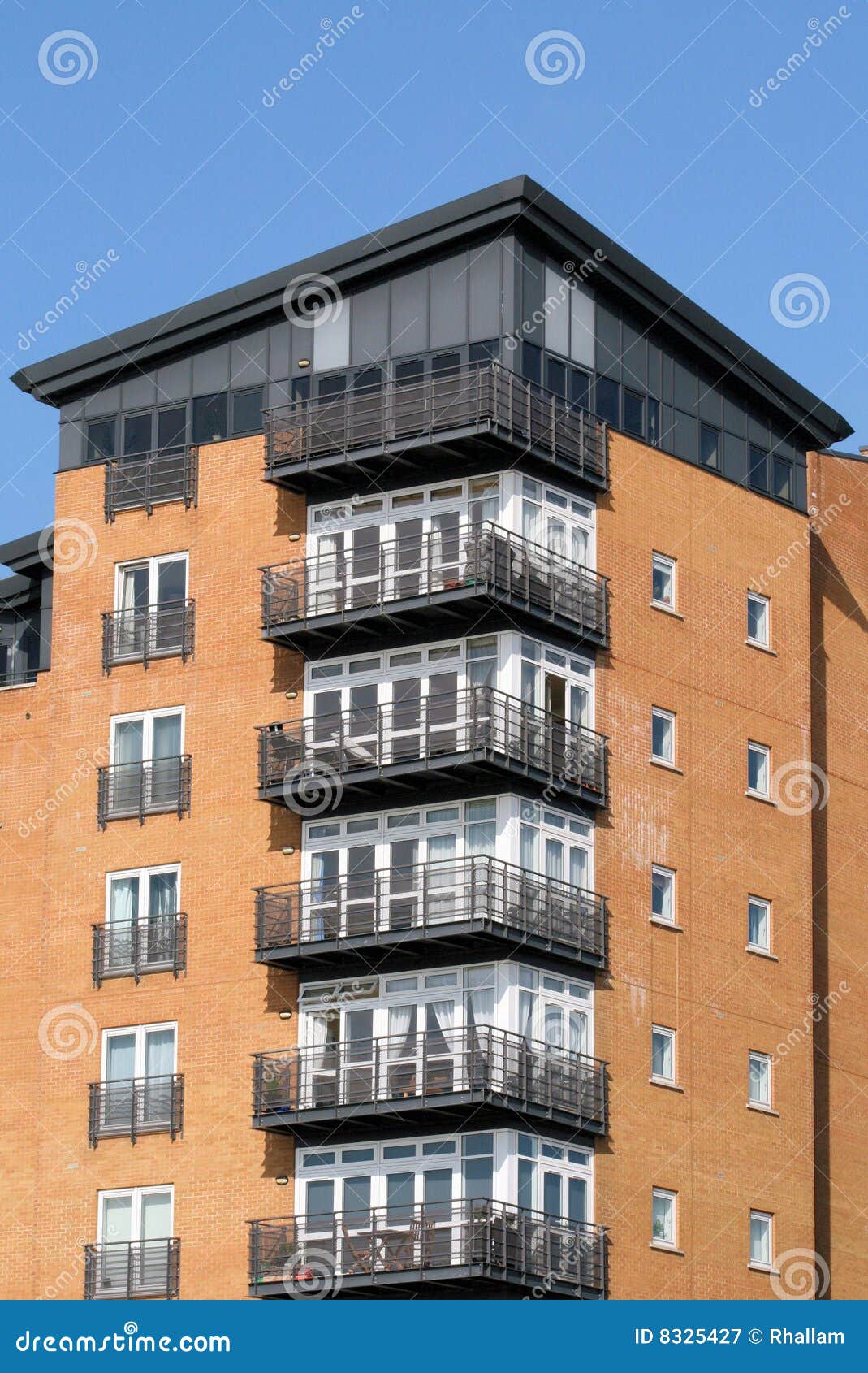 Residential block stock image. Image of thames, block - 8325427