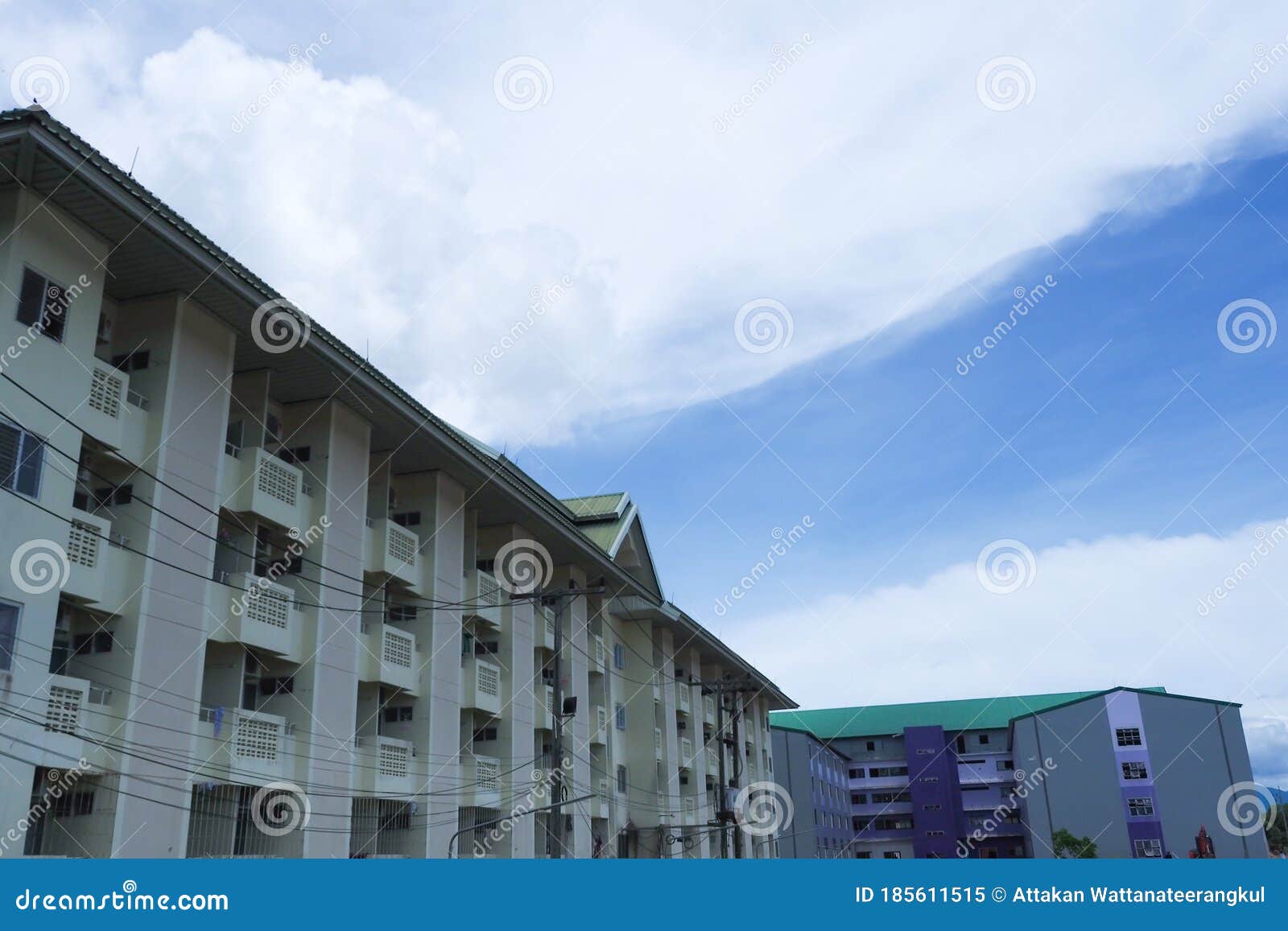 Residential Building on City Stock Image - Image of estate, residential ...